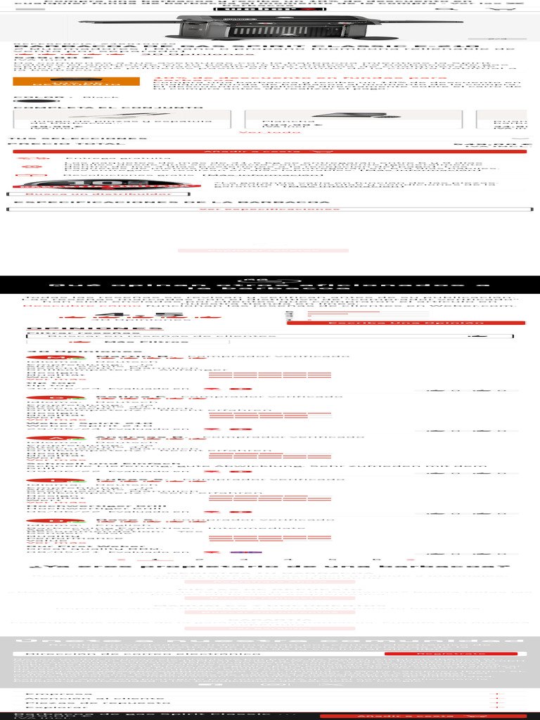Barbacoa de Gas Spirit Classic E-210 Barbacoas Spirit Barbacoas de Gas 2 | PDF | Cocinando ...