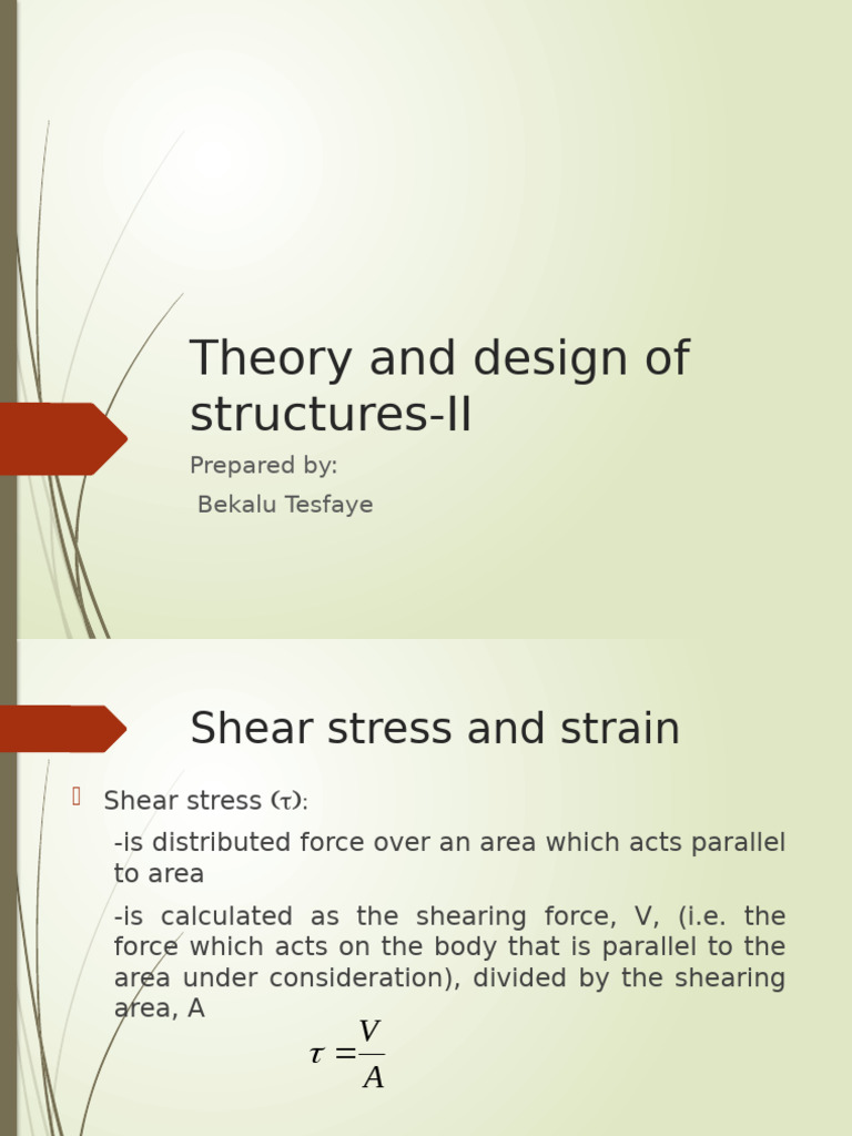 Theory and Design of structures-II | PDF