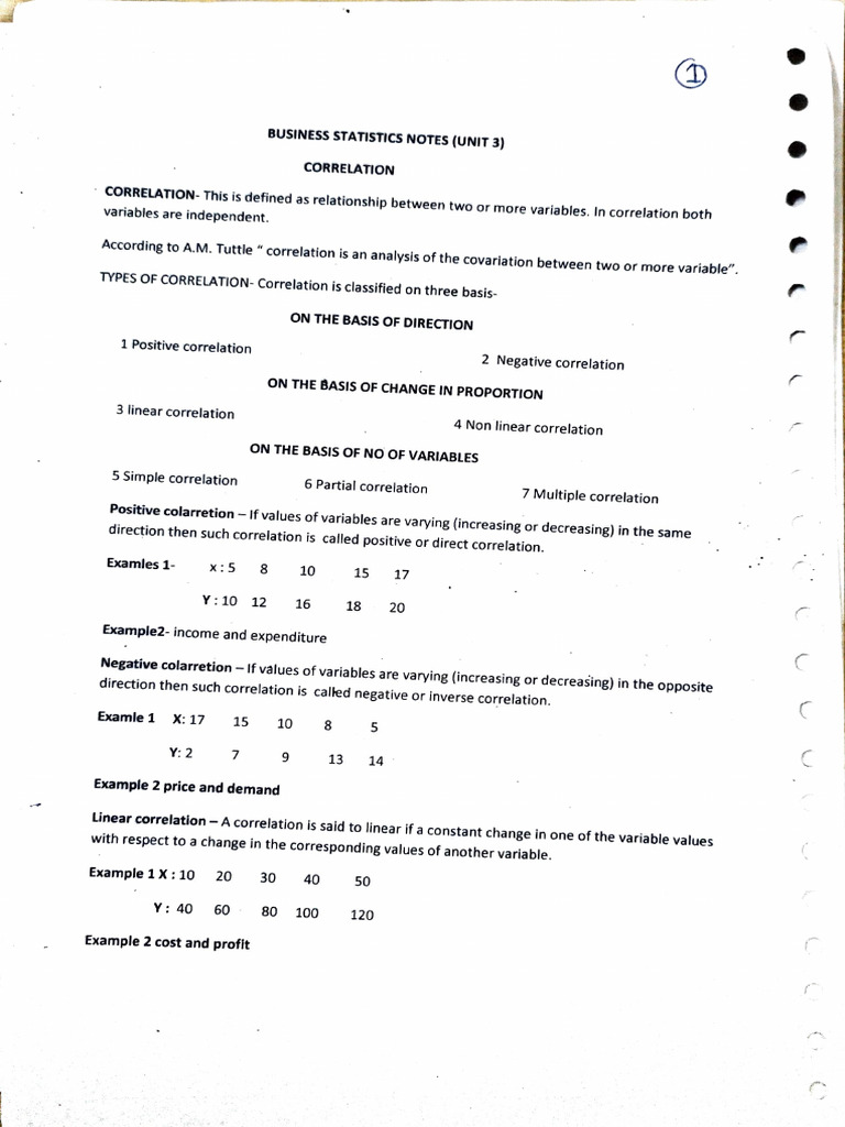 Unit 3 Correlation And Regression Theory Pdf Regression Analysis Dependent And Independent