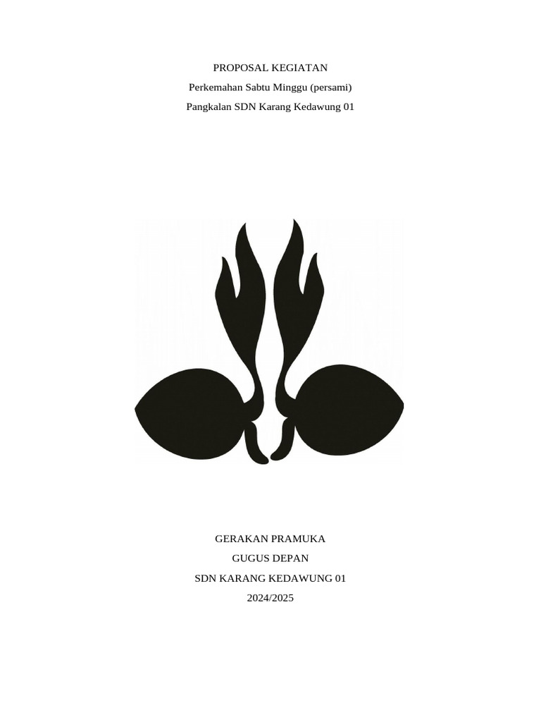 Proposal Persami Pramuka SDN Karang Kedawung | PDF