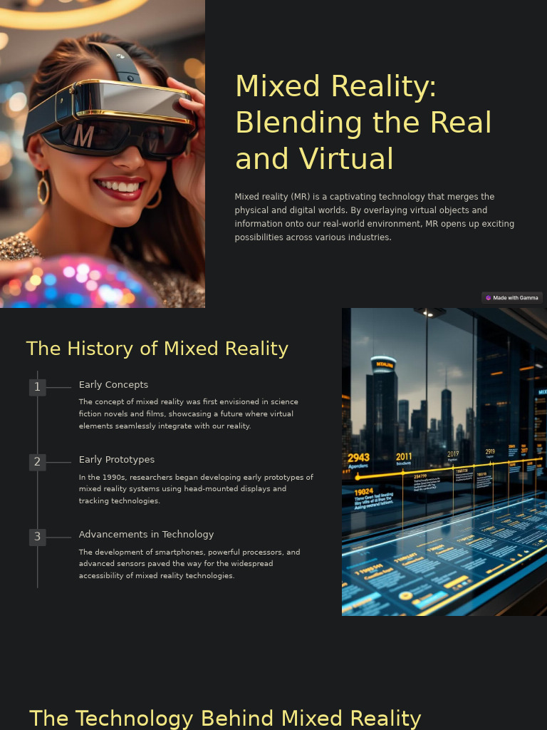 Mixed Reality Blending The Real and Virtual | PDF | Mixed Reality ...