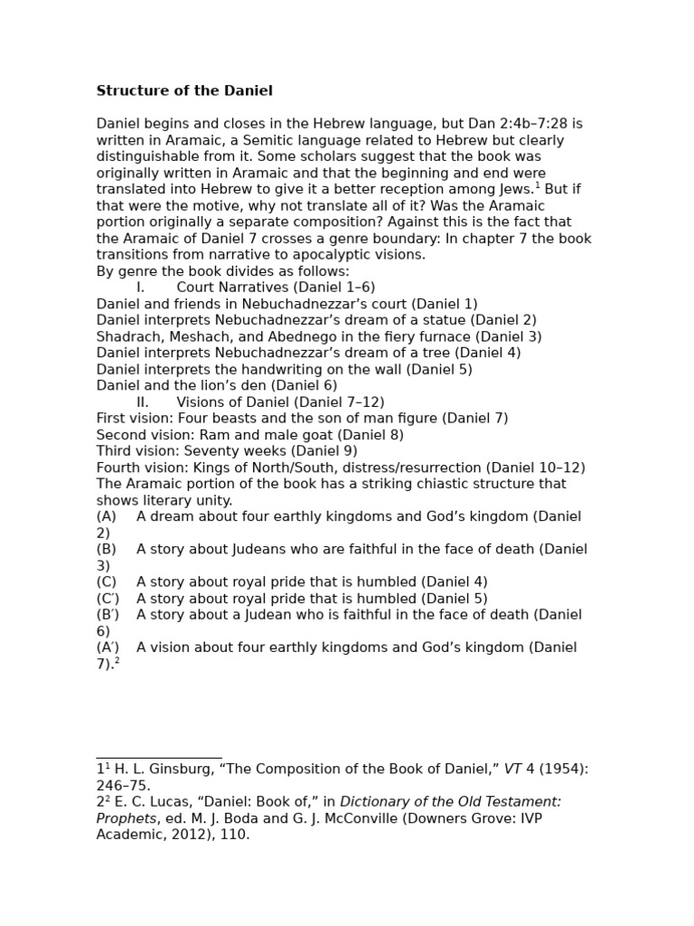 Biblical Scholars' Guide to Daniel | PDF | Daniel (Biblical Figure ...