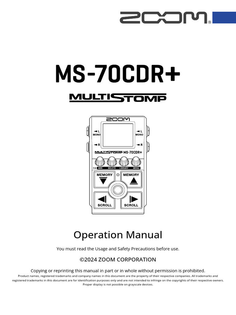 E_MS-70CDRplus | PDF | Pitch (Music) | Ios