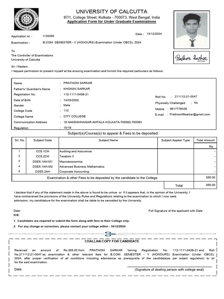 Enrolment - Form - 112 1111 0438 21 - 13 12 2024 - 21 38 | PDF ...