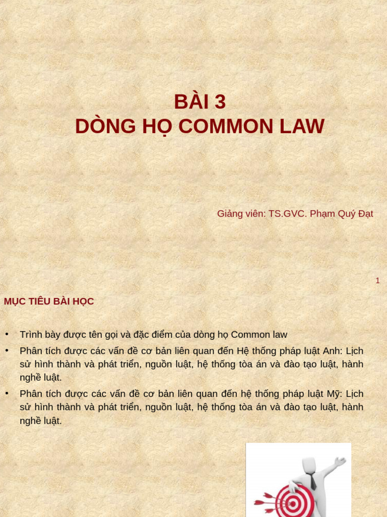 PP Chương 3 Dòng Họ Common Law | PDF