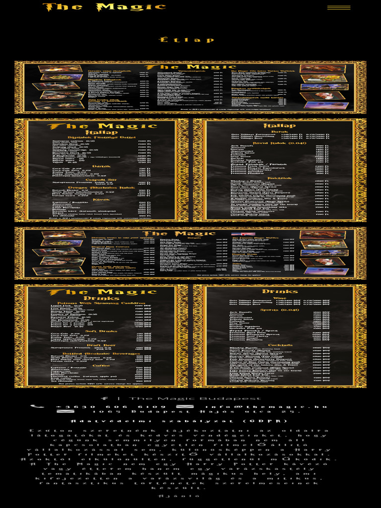 Étlap Themagic | PDF