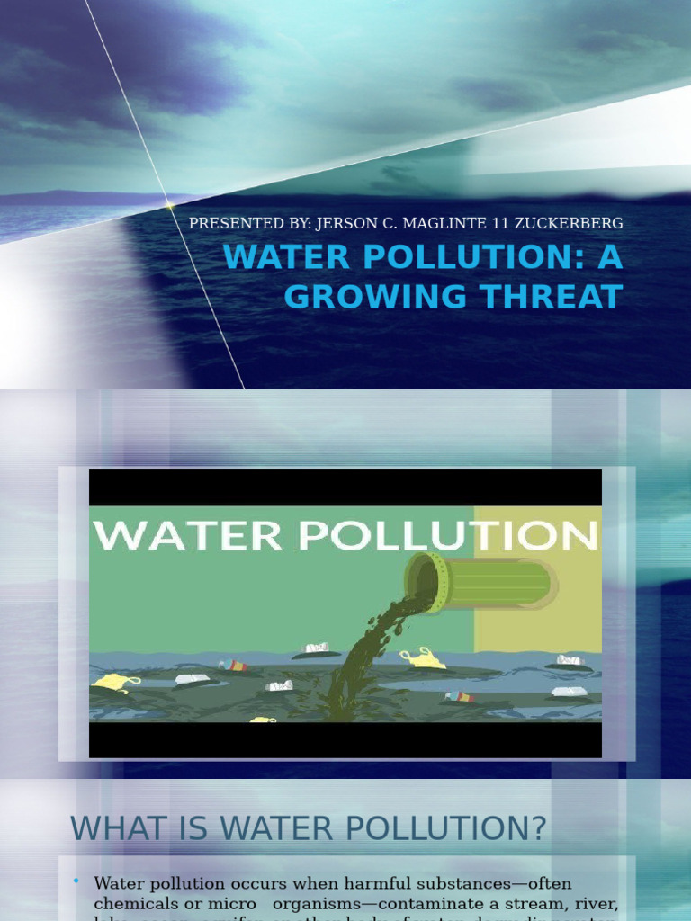 Understanding Water Pollution Issues | PDF | Water Pollution | Water