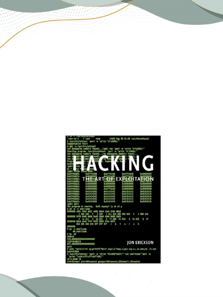 Free Pdf Sample Hacking The Art Of Exploitation 1st Edition Jon Erickson Ebooks Pdf 