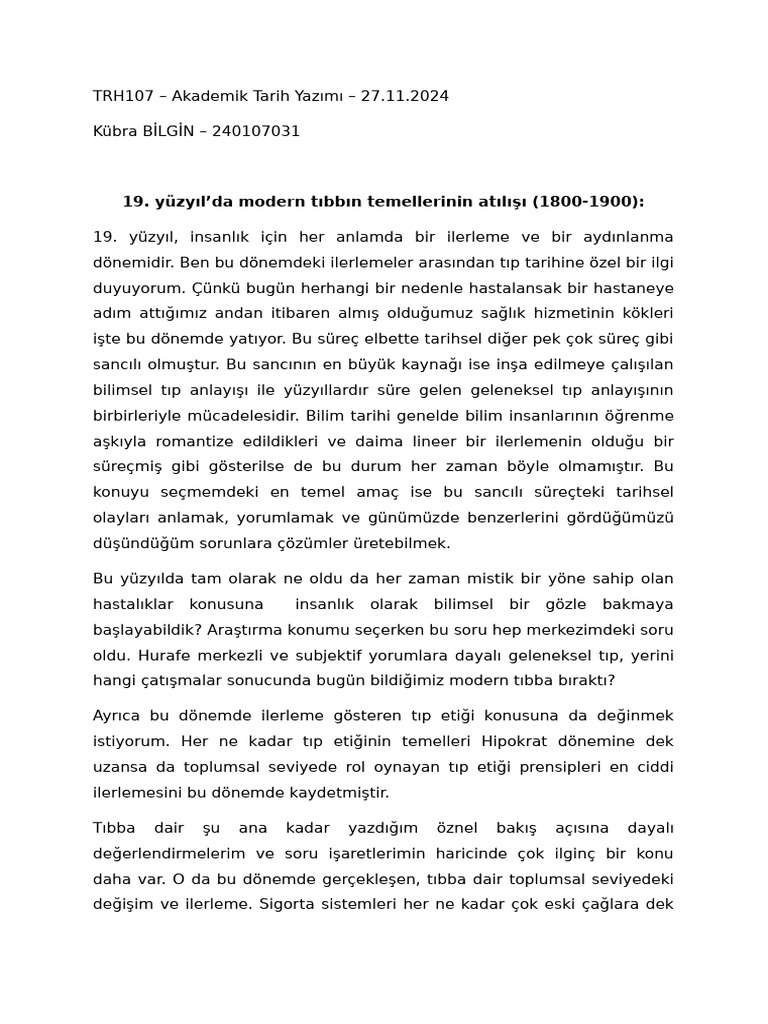 Akademik Tarih Yazımı Vize Ödevi | PDF