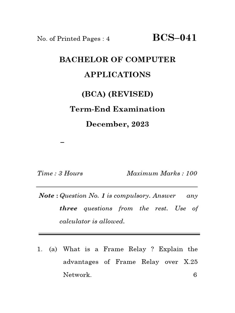 BCS-041__merged | PDF | Computer Network | Osi Model