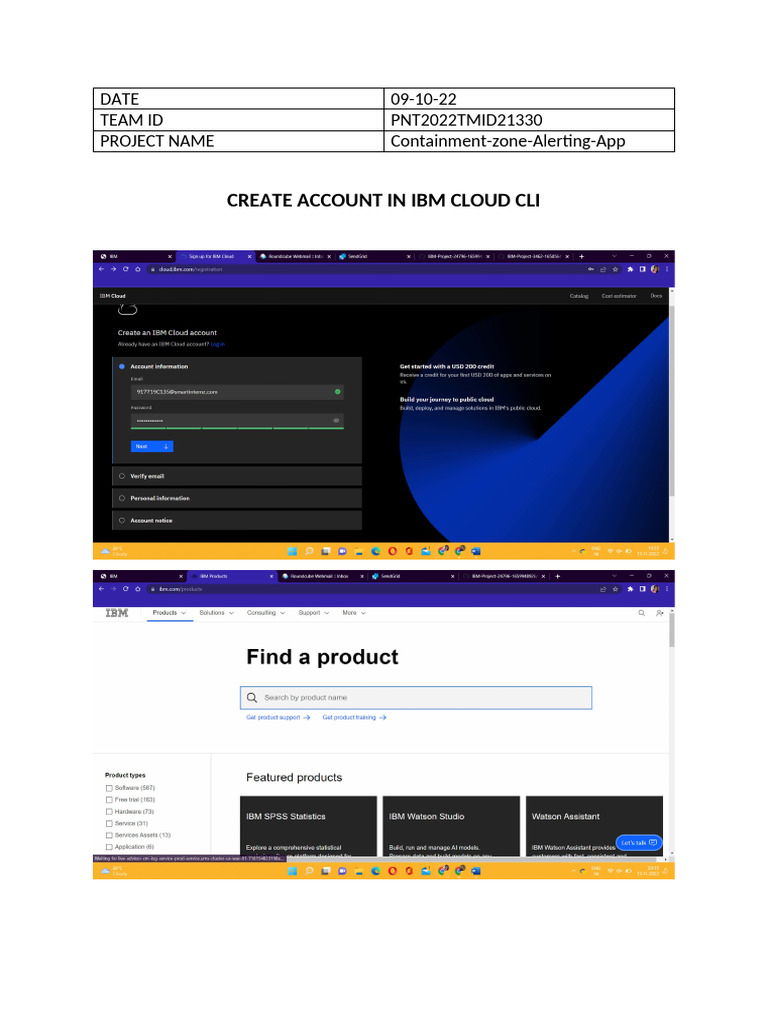 Create Account in Ibm Cloud Cli | PDF