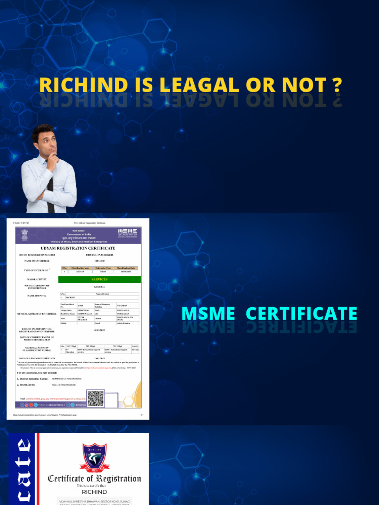 Richind Government Certificate | PDF