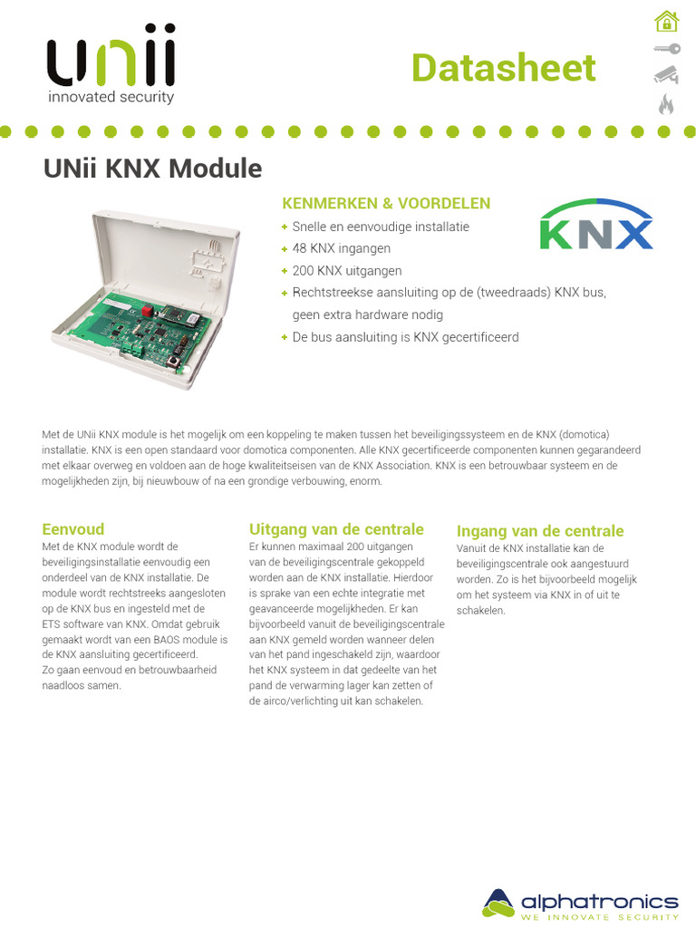 UNii KNX Module Datasheet | PDF