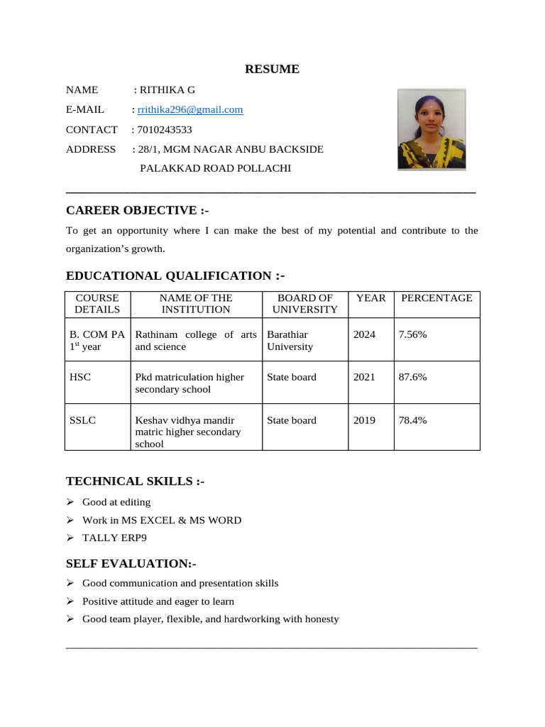 Rithi Resume | PDF