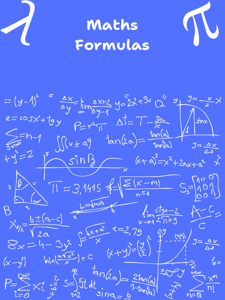 Essential Maths Formulas Guide | PDF