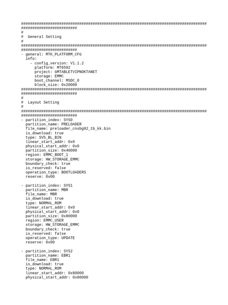 MT6592 Android Scatter | PDF | Computer Data Storage | Operating System Technology