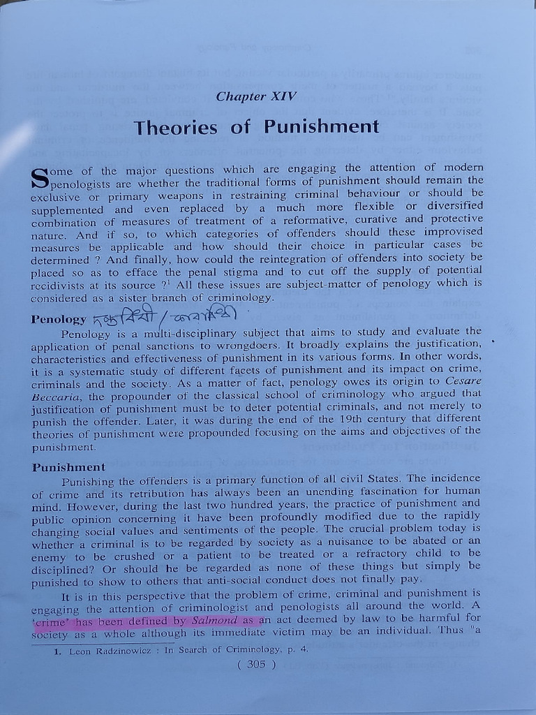 Penology 1 | PDF