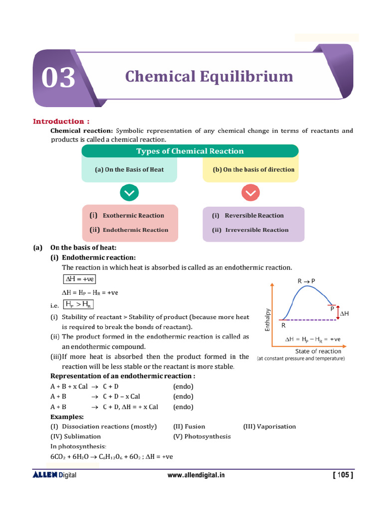 CHEMICAL EQUILIBRIUM | PDF