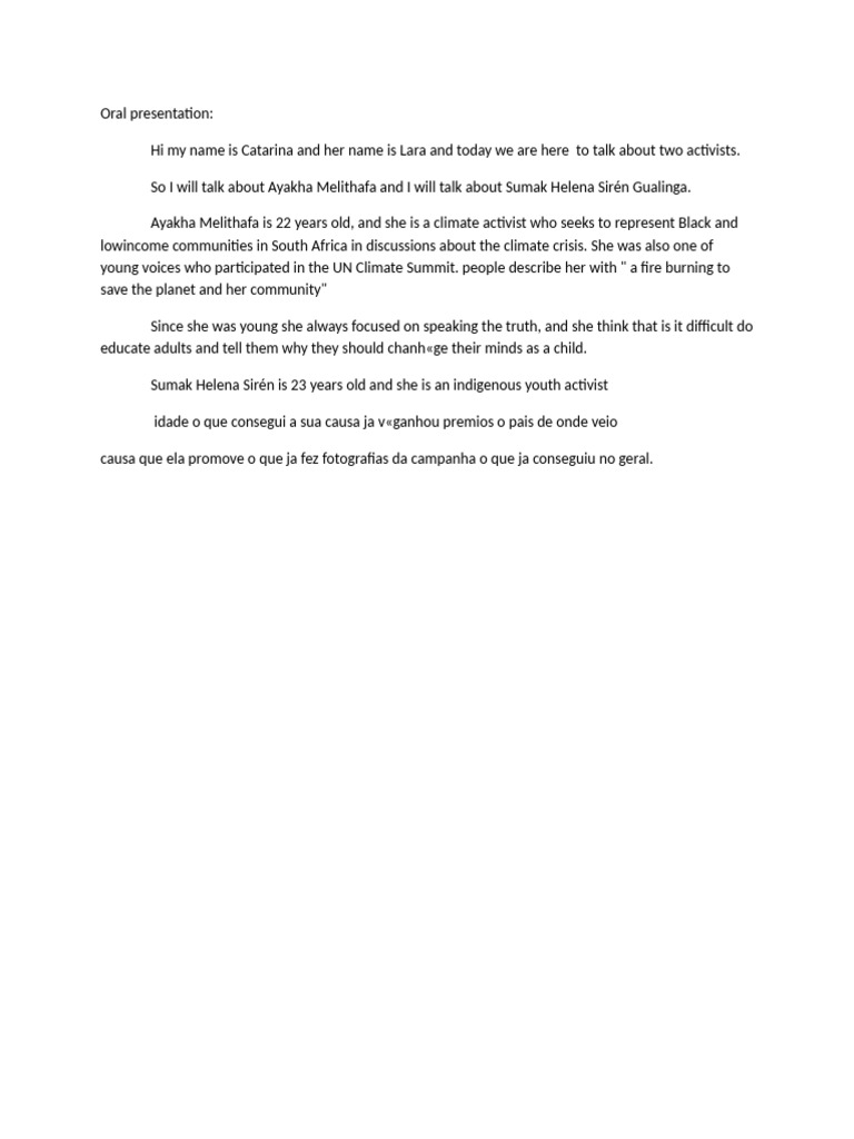 Oral Presentation | PDF