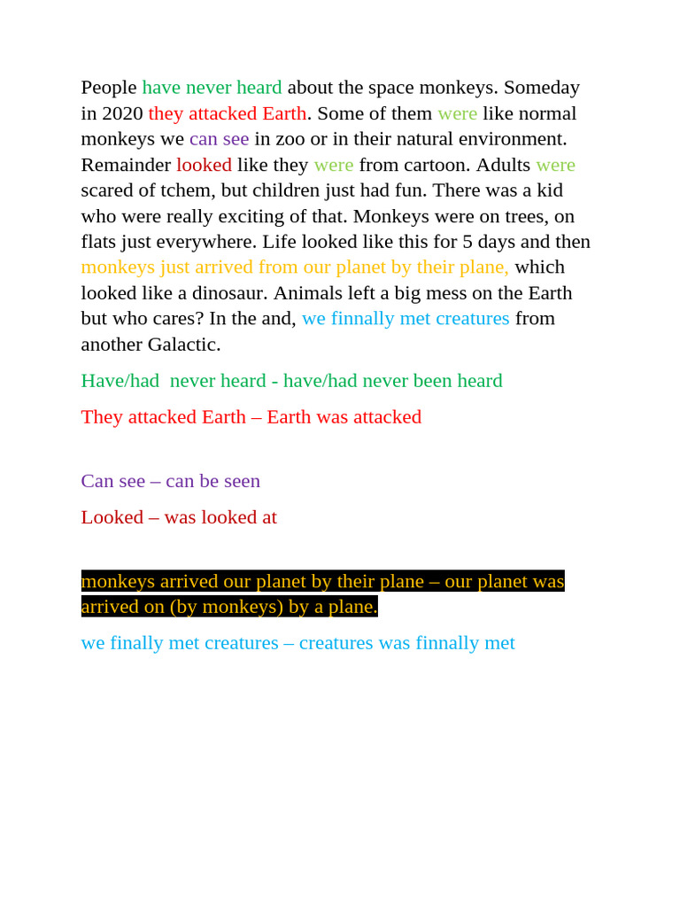 Space Monkeys Invade Earth: A 2020 Tale | PDF
