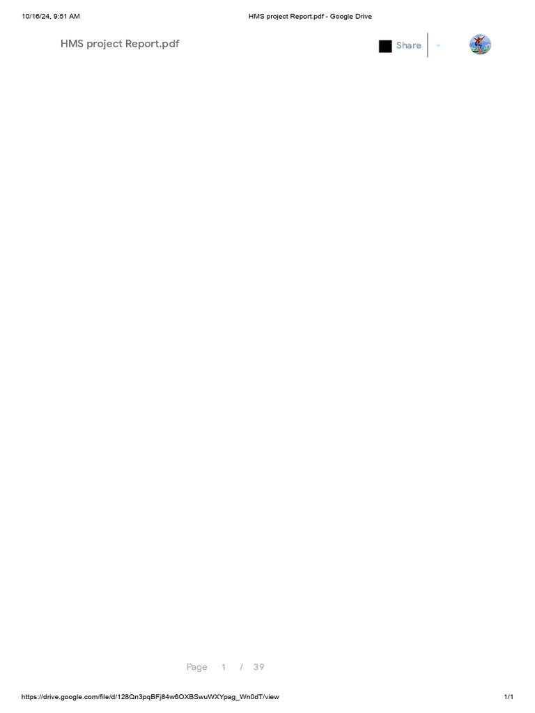 HMS project Report.pdf - Google Drive | PDF