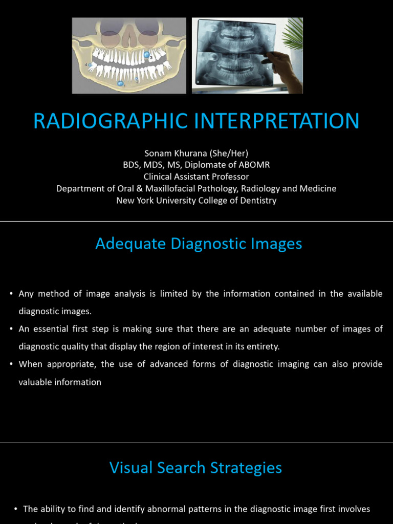 Radiographic Interpretation | PDF | Human Head And Neck | Human Anatomy