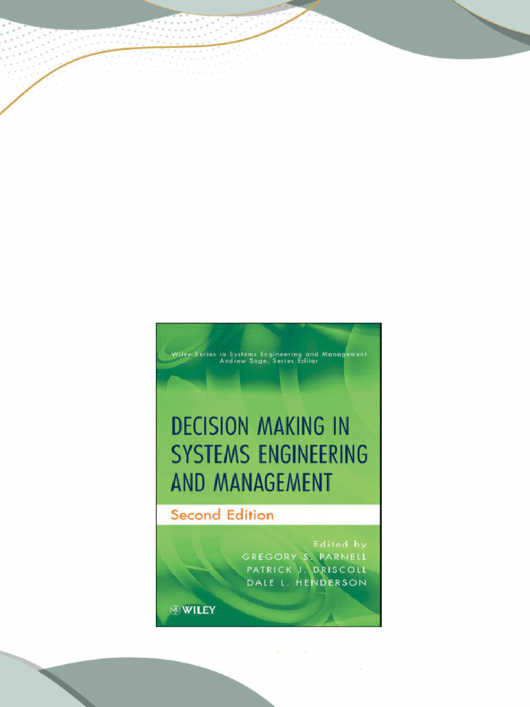 (FREE PDF Sample) Decision Making in Systems Engineering and Management Second Edition Gregory S ...