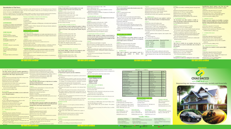 Chai Sacco Loan Products Overview | PDF | Interest | Loans