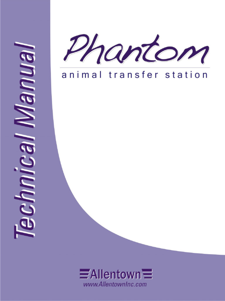 Phantom Tech Manual Rev D | PDF | Equipment | Manufactured Goods