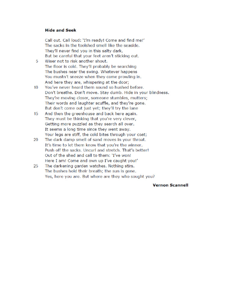 Detailed Analysis Pdf Poetry Thought