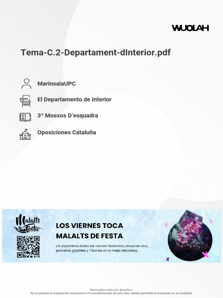 Wuolah Free Tema C.2 Departament Dinterior | PDF