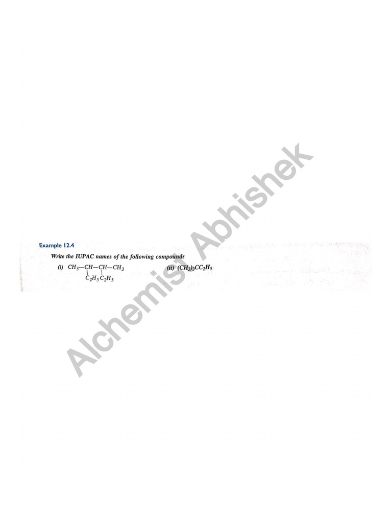 IUPAC naming Questions | PDF