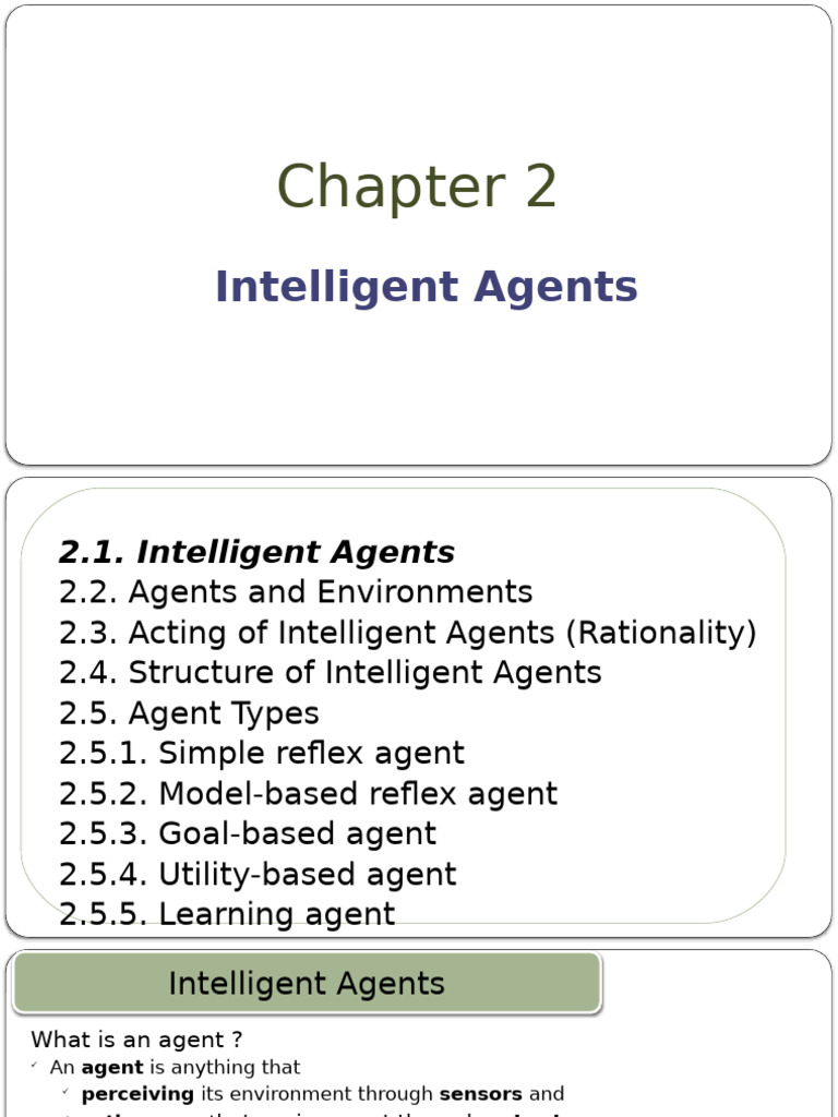 CoSc4142 AI Chapter 2 | PDF | Perception | Rationality
