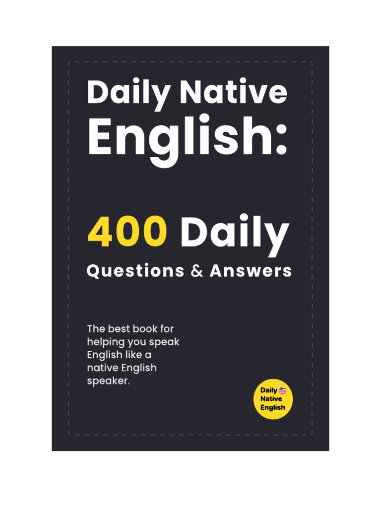 Sample 400 Daily Topics & Questions | PDF | Fluency | Weather