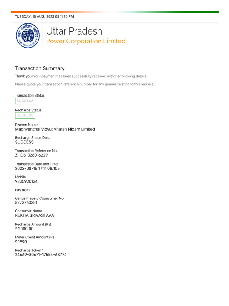 Uttar Pradesh Power Corporation Limited | PDF