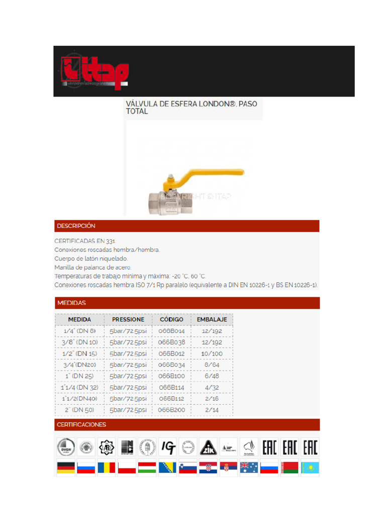 Valvula ITAP | PDF