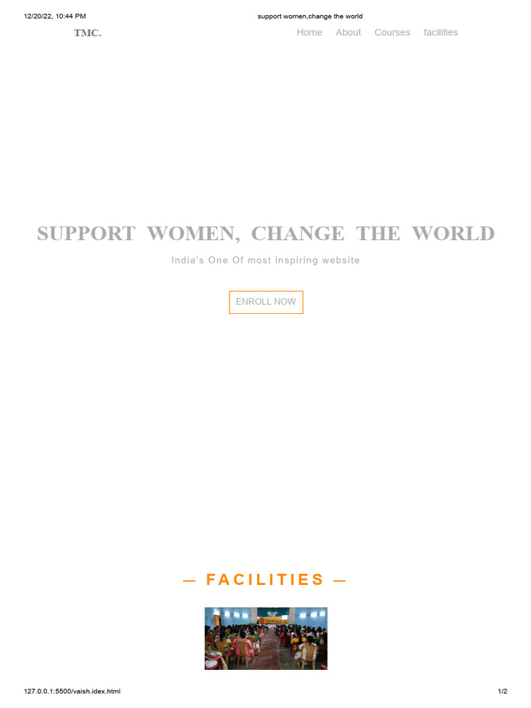 Support Women, Change The World | PDF