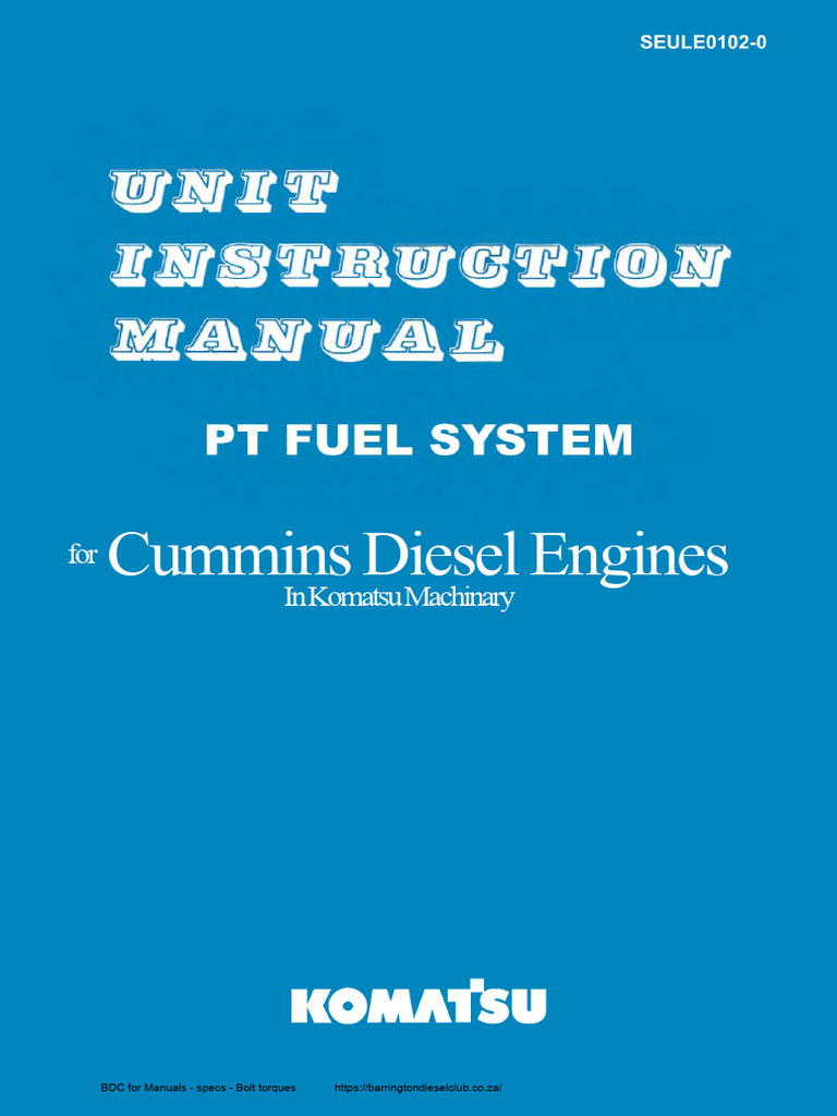 cummins-pt-fuel-system-ab | PDF | Fuel Injection | Pump