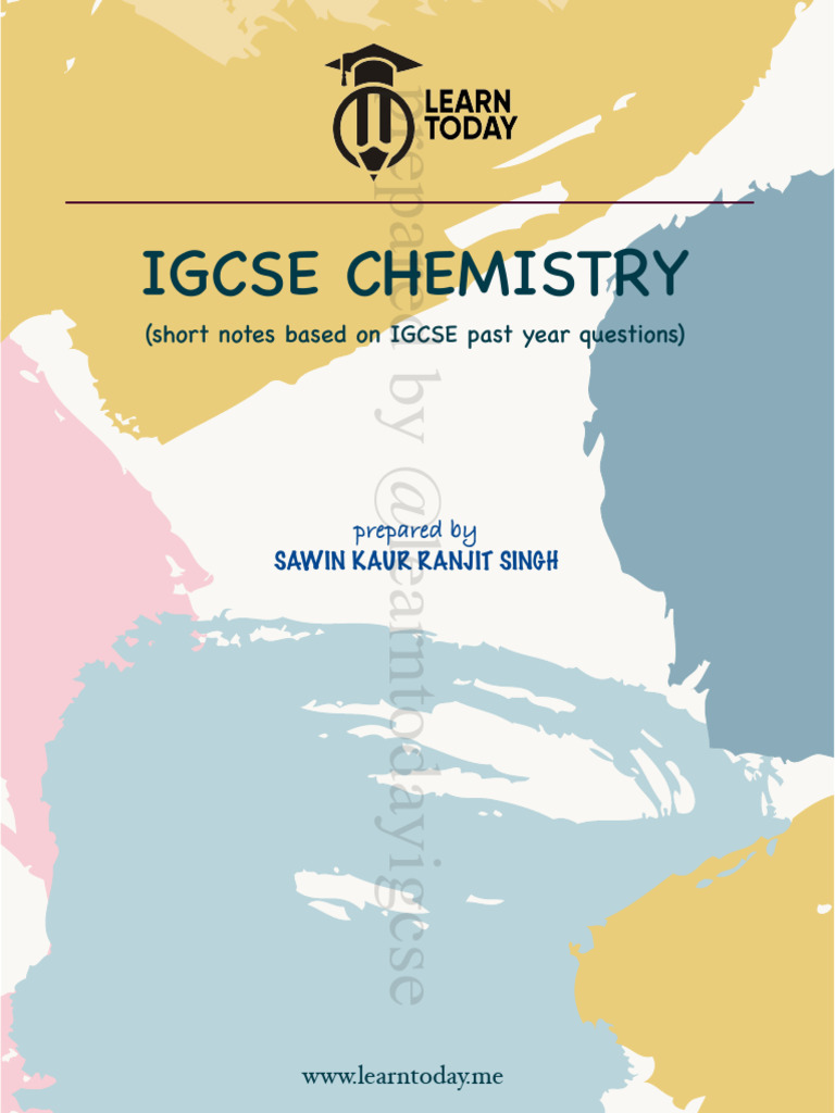 IGCSE Chemistry book | PDF | Ionic Bonding | Chemical Bond