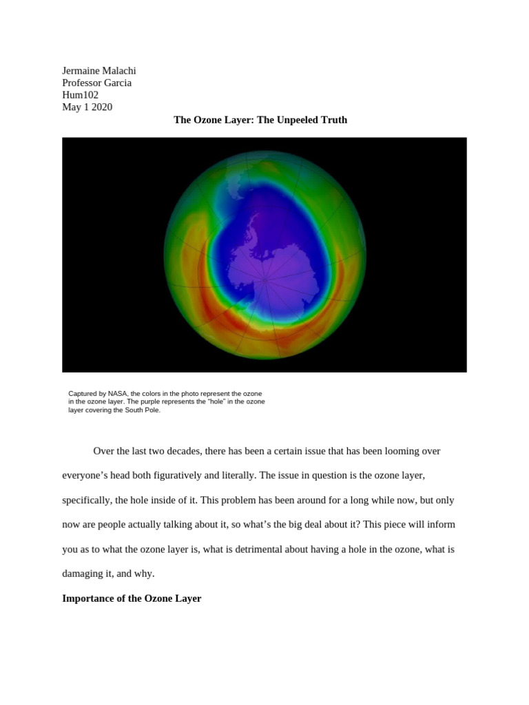 Ozone Finished | PDF | Ozone Depletion | Stratosphere