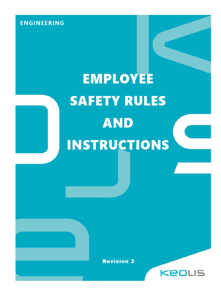 Keolis Engineering Safety Rules Guide | PDF | Personal Protective ...