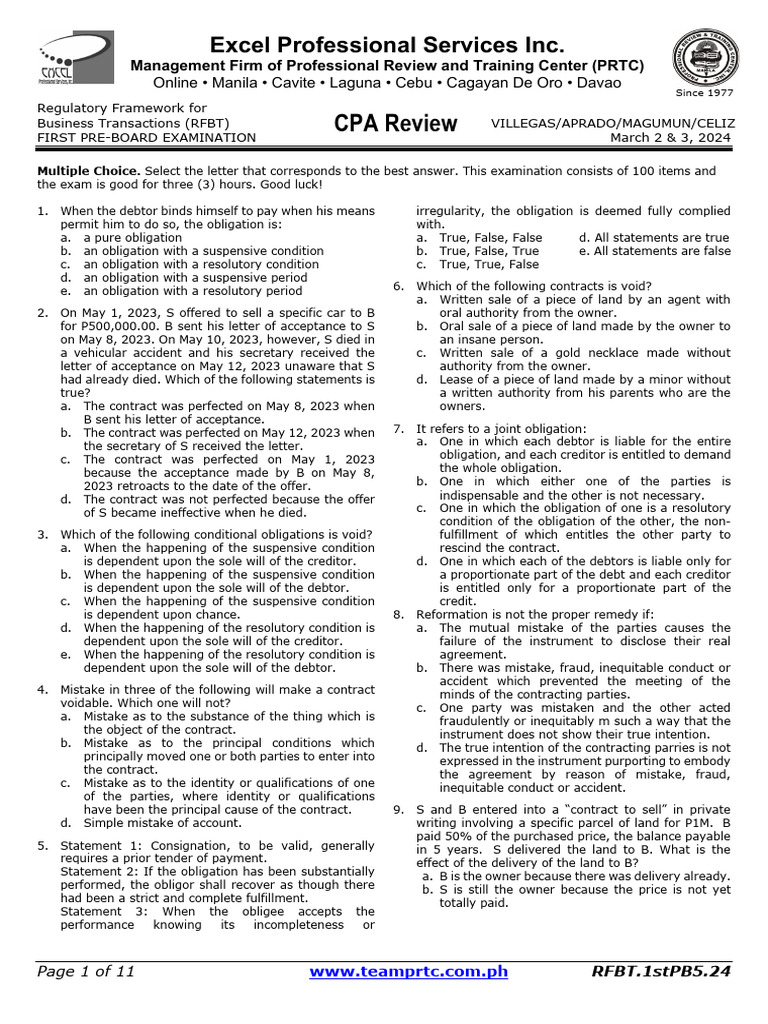 Team Prtc 1stpb May 2024 - Rfbt (q) | PDF | Partnership | Lease