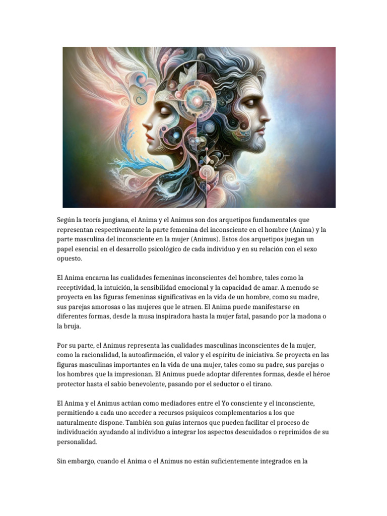 3.1 Anima y Animus Definición y Papel en La Psique | PDF | Mente ...