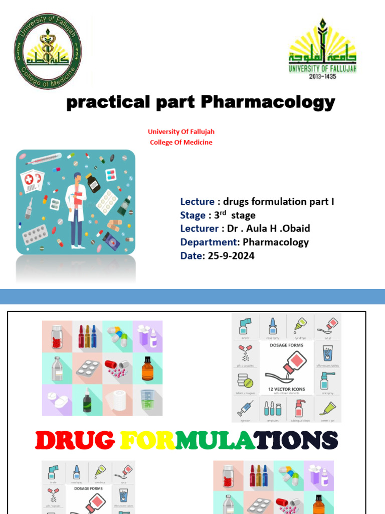 Formulation - ENTERAL Part 1 | PDF | Tablet (Pharmacy) | Emulsion