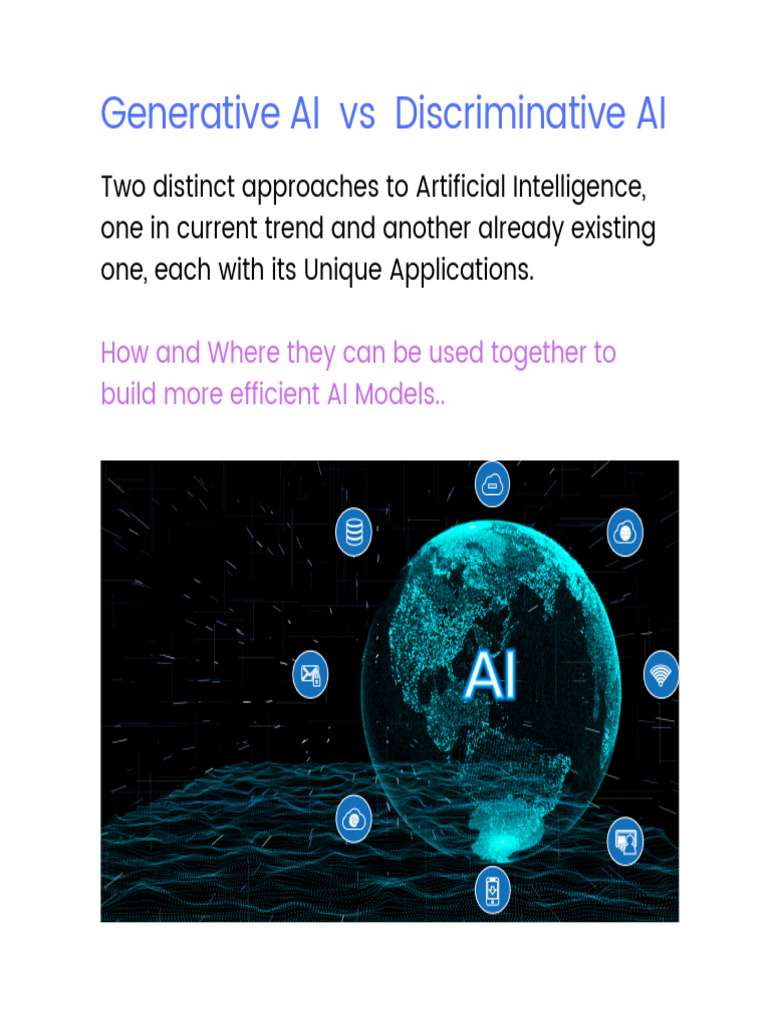 Generative AI Vs Discriminative AI | PDF