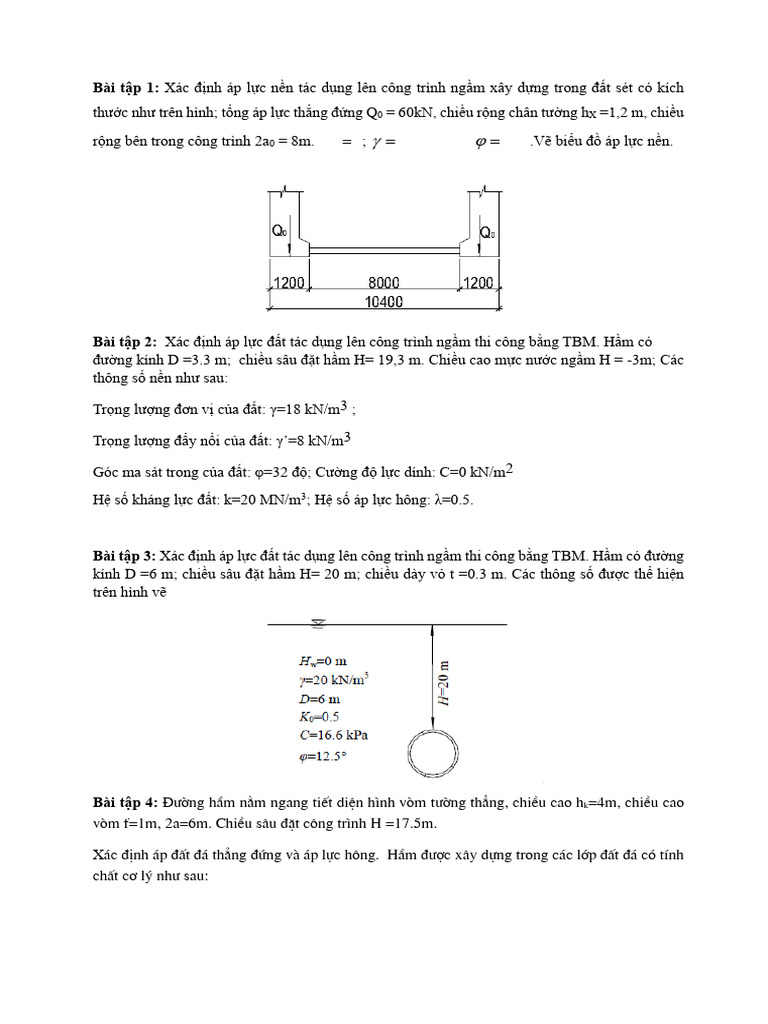 Bài tập TK CTN 2 | PDF