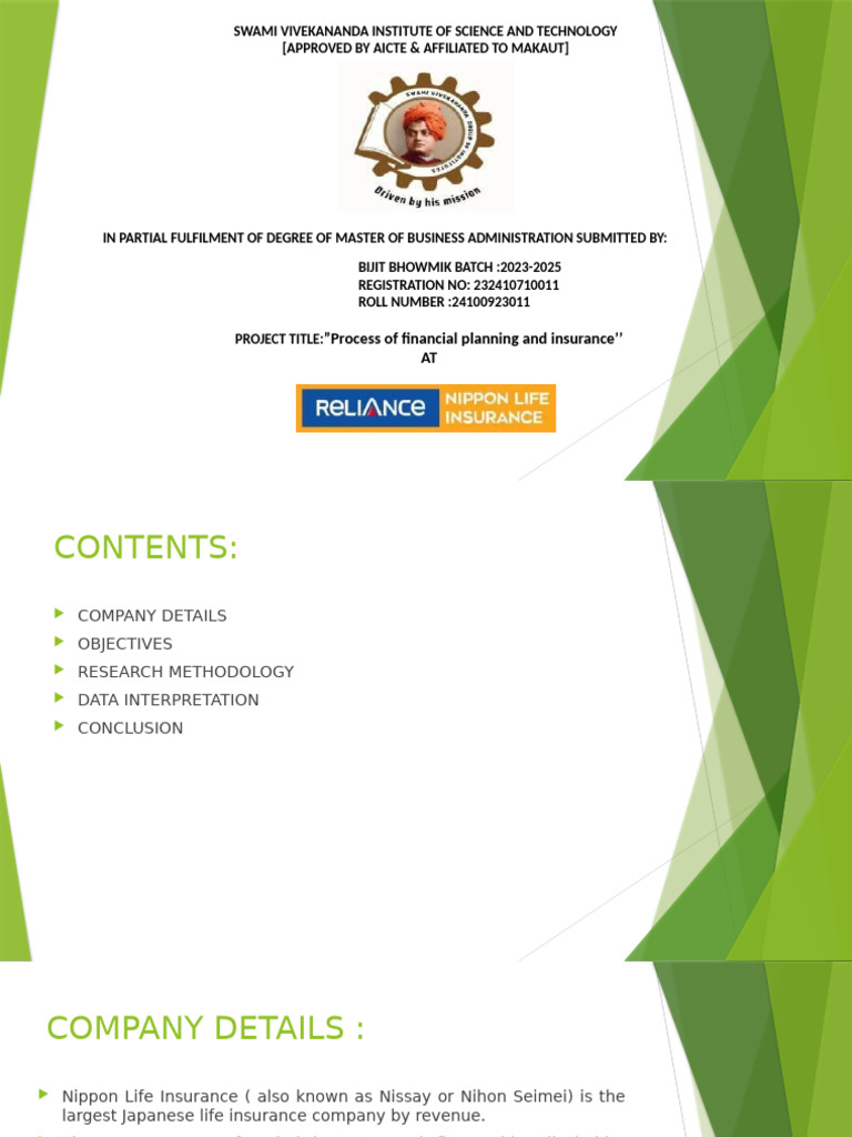 BOO PPT 2 | PDF | Saving | Insurance