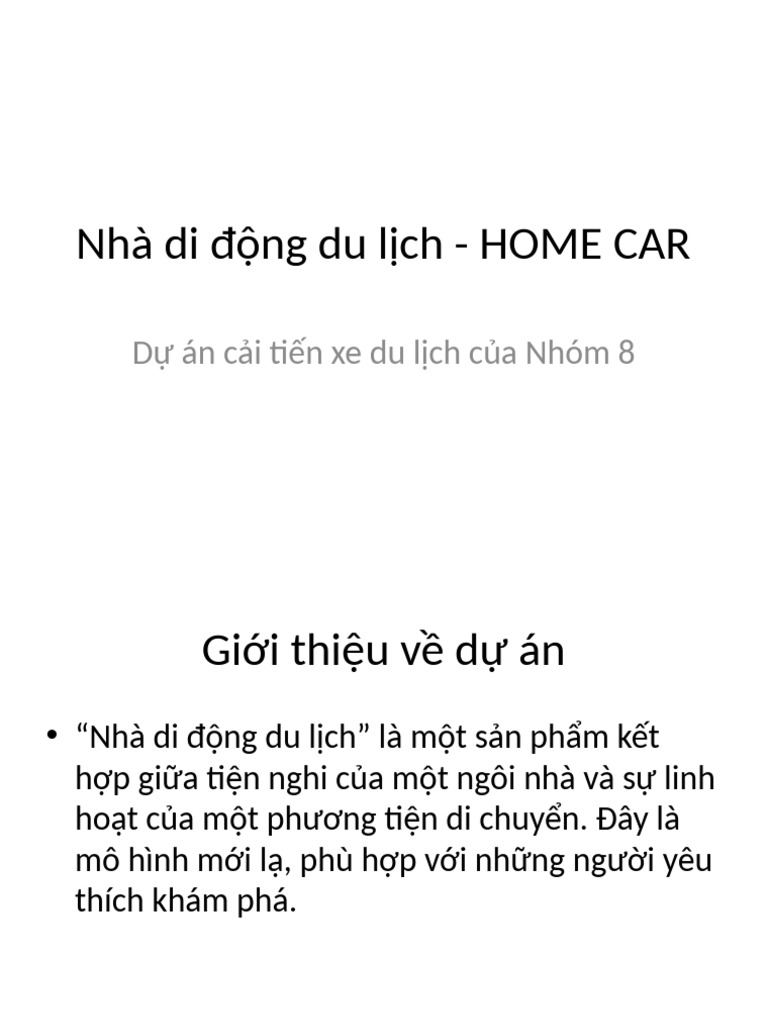 Nha Di Dong Du Lich Nhom8 Updated Legal | PDF
