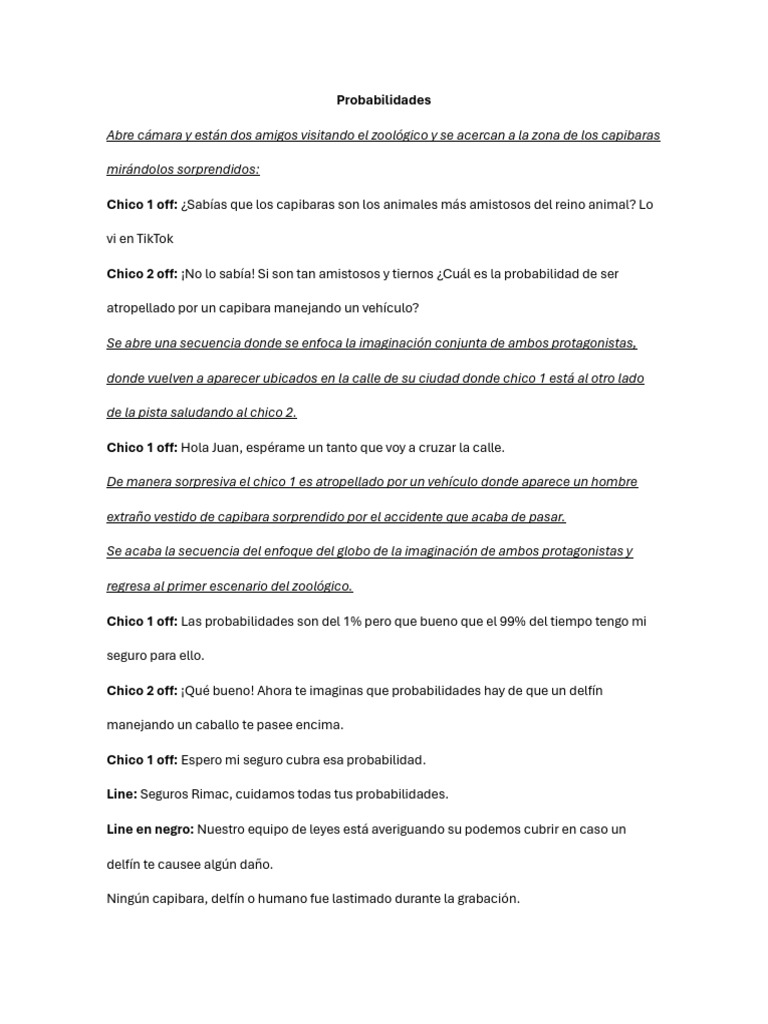 Line TVC - Seguros Rimac | PDF