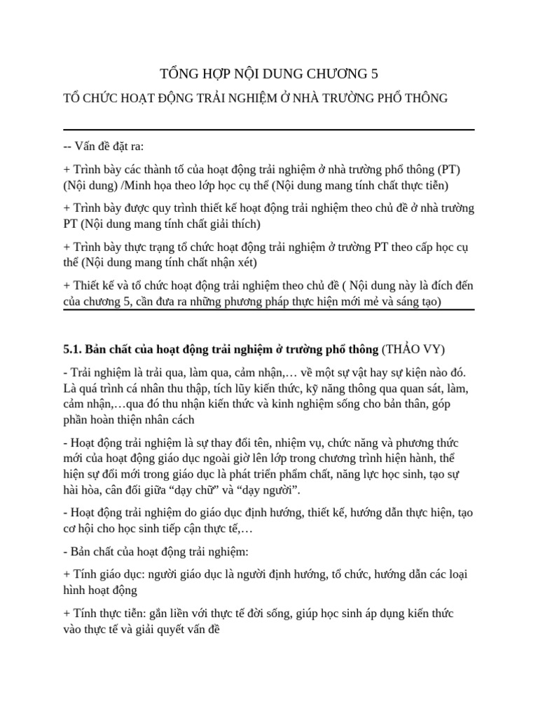 T NG H P N I Dung Chương 5 | PDF